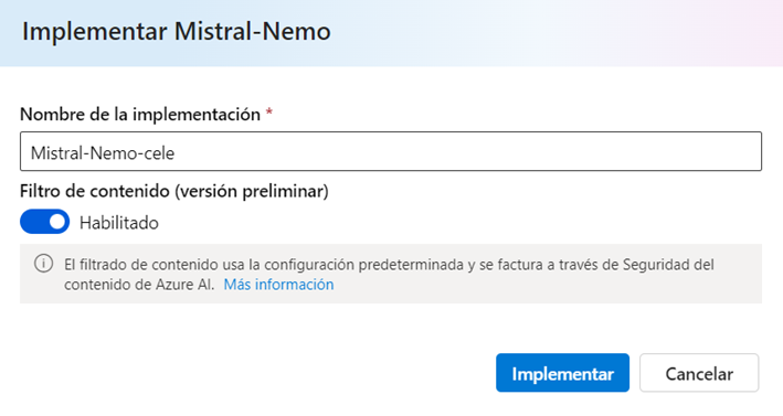Azure AI Services: Implementación de modelos SMoE de Mistral